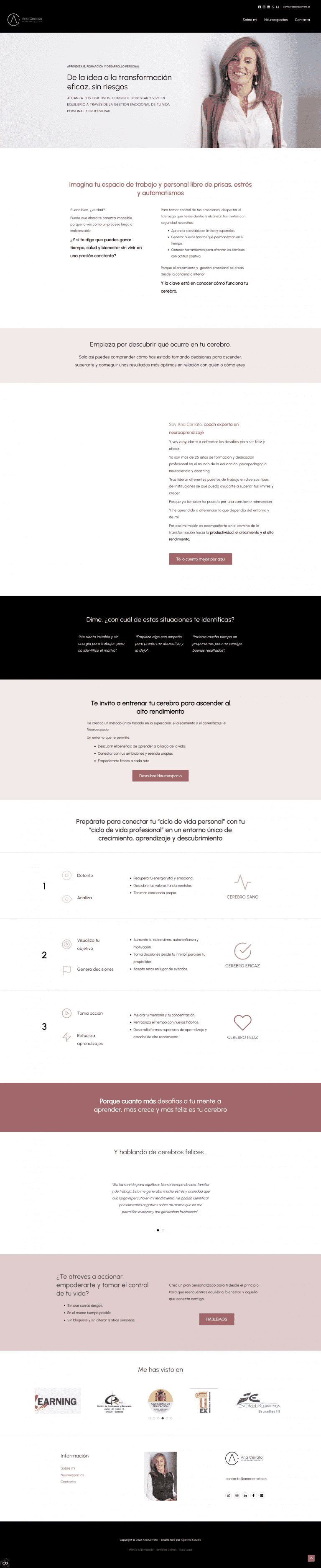 Ana Cerrato | Vivir aprendiendo y aprendiendo a vivir | Agarimo Estudio